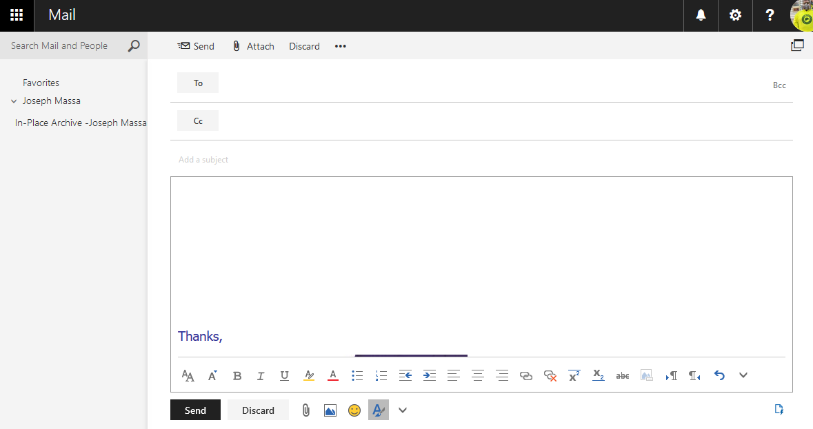 Creating New Messages In Webmail – Bulldog Tech Inc